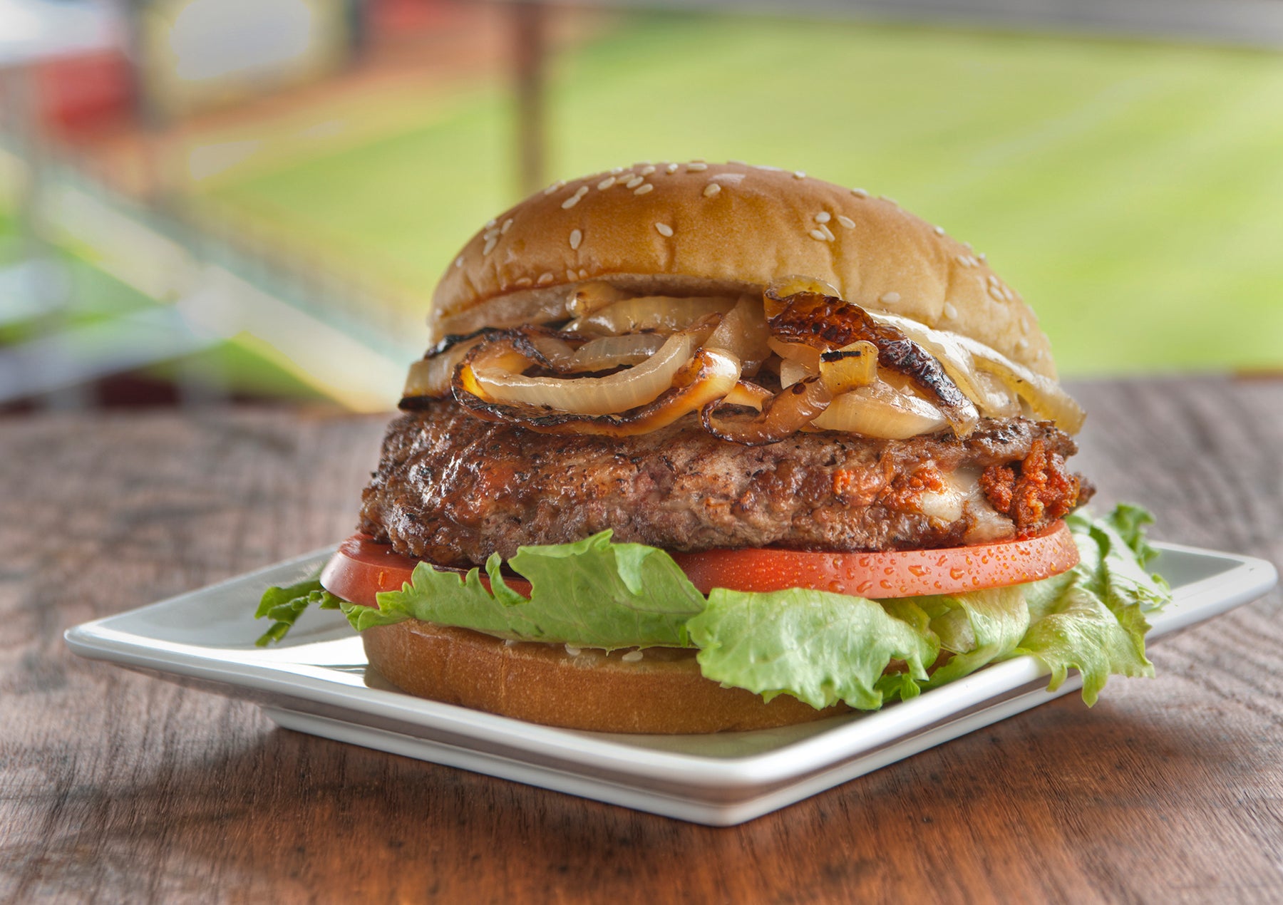 Spicy Chorizo Burger with Queso Asadero